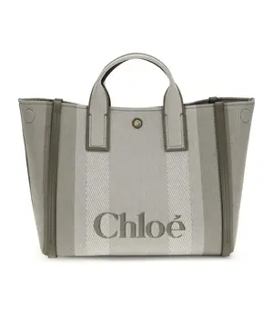 Chloé Woody Large Tote Bag - Gray