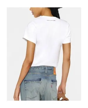 Comme Des Garçons Mickey Mouse" Printed Cotton T-shirt
