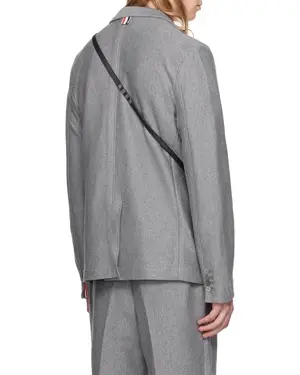 Thom Browne Rwb-stripe Button-up Jacket