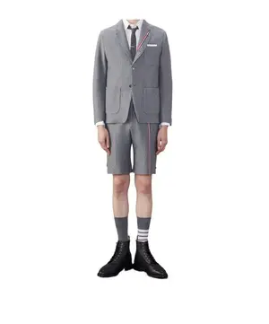 Thom Browne Rwb-stripe Button-up Jacket