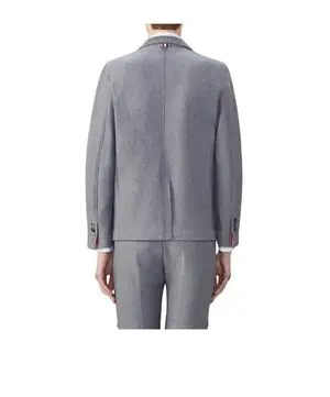 Thom Browne Rwb-stripe Button-up Jacket