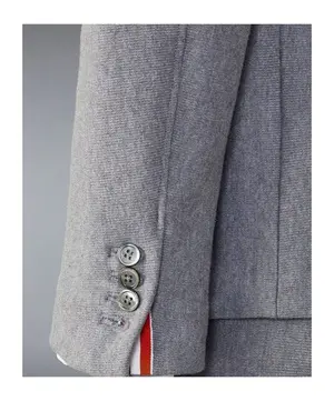 Thom Browne Rwb-stripe Button-up Jacket