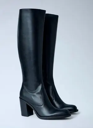 Chloé Phoenics Knee-high Block Heel Boots - Black