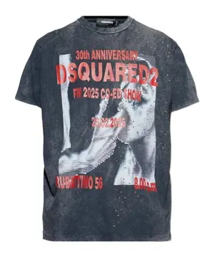 Dsquared2 Graphic Printed Crewneck T-shirt