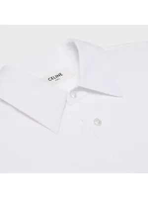 Celine Collared Dress With Curved Hem