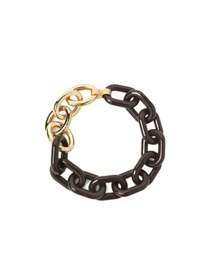 Marni Resin Chain Necklace - Maroon