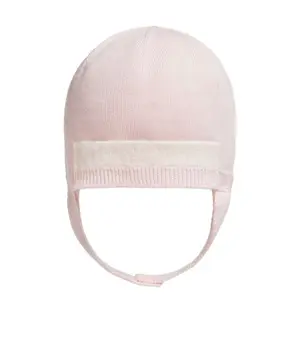 Moncler Wool Beanie With Earflaps - Light Pink