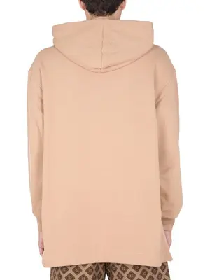 Dries Van Noten Long Sleeved Drawstring Hoodie - Nude
