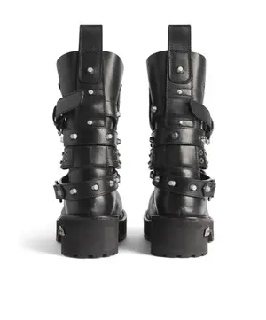 Balenciaga Venom City Buckle Detailed Boots
