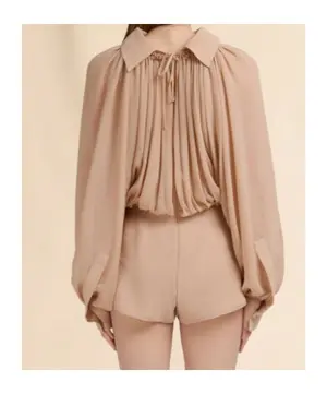 Marni Long Sleeve Gathered Jumpsuit