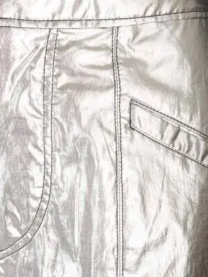 Isabel Marant Étoile Metallic Effect Straight-leg Trousers - White