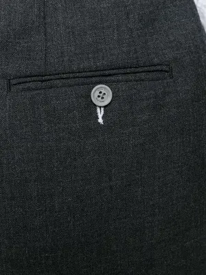 Thom Browne 2-ply Fresco Tie Waist Mini Skirt