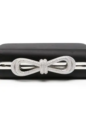 MACHMACH Crystal Embellished Bow Clutch