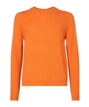 Fendi Crewneck Jumper With Embossed Ff Detail