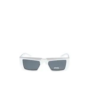 Prada Rectangular Frame Sunglasses - Gray