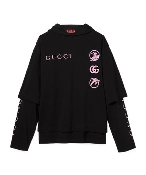 Gucci Printed Cotton Jersey Long-sleeve T-shirt