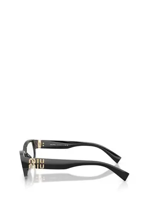 Miu Miu Geometric Frame Eyeglasses - Black
