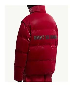 Moncler X A$ap Rocky Throttle Reversible Down Jacket - Deep Red