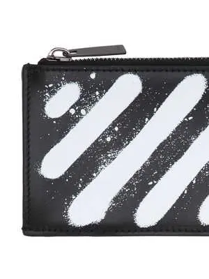 Off-White Logo Printed Zip-up Wallet