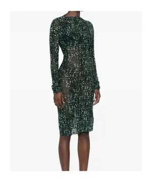 Dries Van Noten Long Sleeve Printed Dress