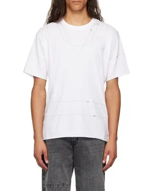 MAISON MARGIELA Stitch-printed Crewneck T-shirt