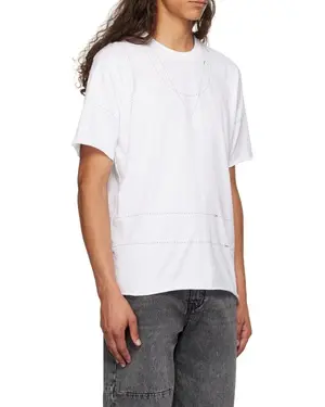 MAISON MARGIELA Stitch-printed Crewneck T-shirt