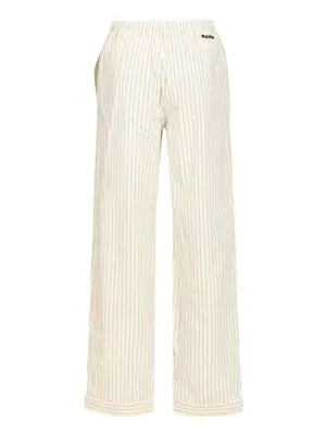 Miu Miu Striped Straight Leg Pants - No