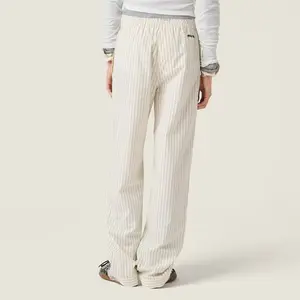 Miu Miu Striped Straight Leg Pants