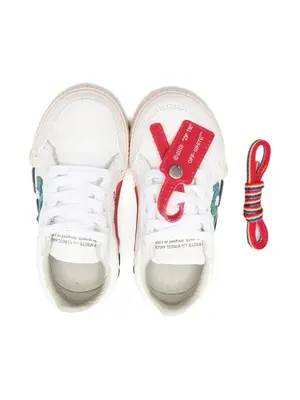 Off-White Vulcanized Leather Sneakers - White