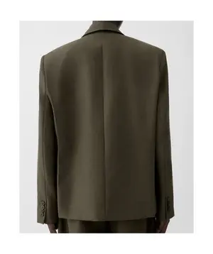 Jacquemus The Carrée Jacket With Notched Lapel And Embroidered Patch
