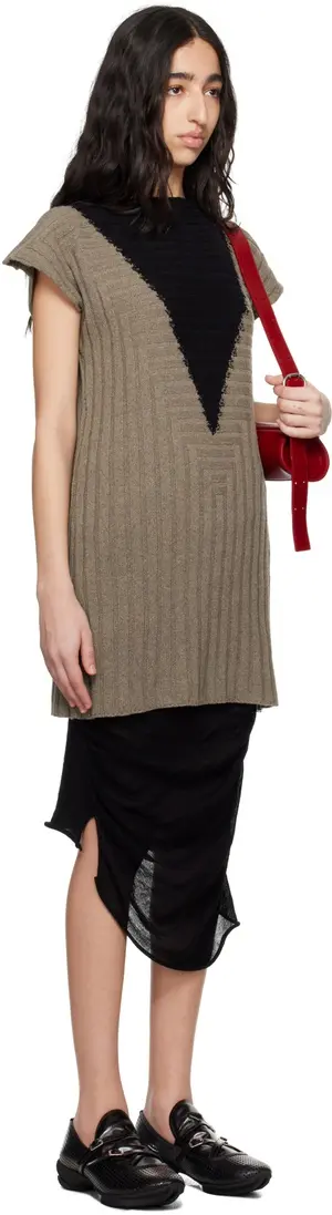 KIKO KOSTADINOV Dakota Rib Knit Shift Dress