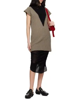 KIKO KOSTADINOV Dakota Rib Knit Shift Dress