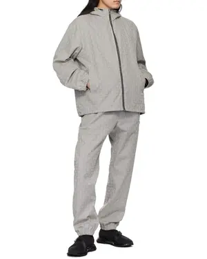 Givenchy Monogram 72-jacquard Hooded Windbreaker - Gray
