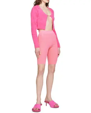Jacquemus La Maille Cropped Knitted Cardigan