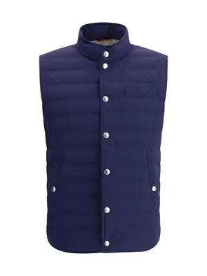 Brunello Cucinelli High-neck Quilted Gilet
