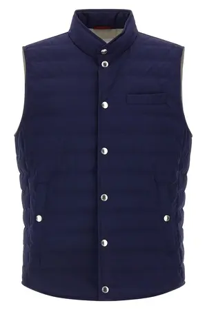 Brunello Cucinelli High-neck Quilted Gilet - No