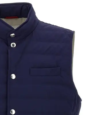 Brunello Cucinelli High-neck Quilted Gilet - No