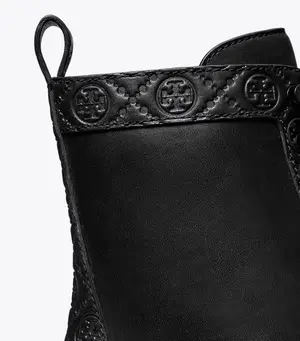 Tory Burch T Monogram Lace-up Ankle Boots