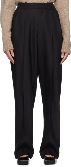 Jacquemus Tapered Trousers With Belt Loops And Pleats