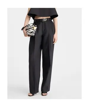 Jacquemus Tapered Trousers With Belt Loops And Pleats