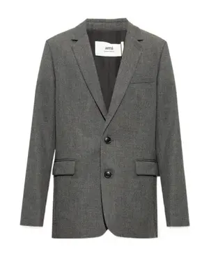 Ami Single Breasted Tailored Blazer - Black