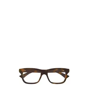 Bottega Veneta Rectangle Frame Eyeglasses - Brown