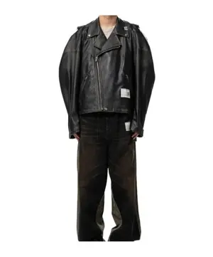 Mihara Yasuhiro Combined Vest Coating Jacket - Black