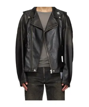Mihara Yasuhiro Combined Vest Coating Jacket - Black