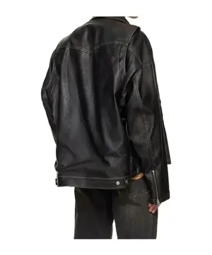 Mihara Yasuhiro Combined Vest Coating Jacket - Black