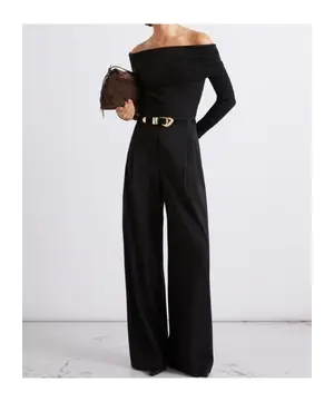 Marella Viscose Blend Cowl Neck Off-the-shoulder Sweater - Black