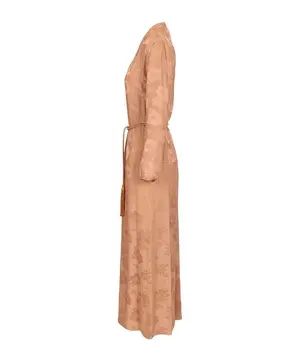 FORTE_FORTE Bouquet Jacquard Belted Dress