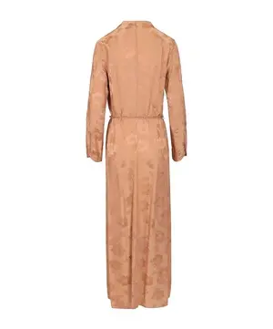 FORTE_FORTE Bouquet Jacquard Belted Dress