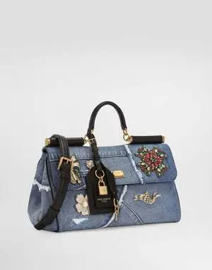 Dolce & Gabbana Embellished Denim Tote Bag - Multicolor