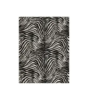 Dolce & Gabbana Dolce Gabbana Zebra Printed Blanket - Black